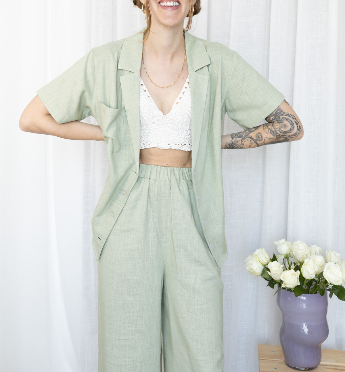 Shirt With Revere Collar | Archivepatterns