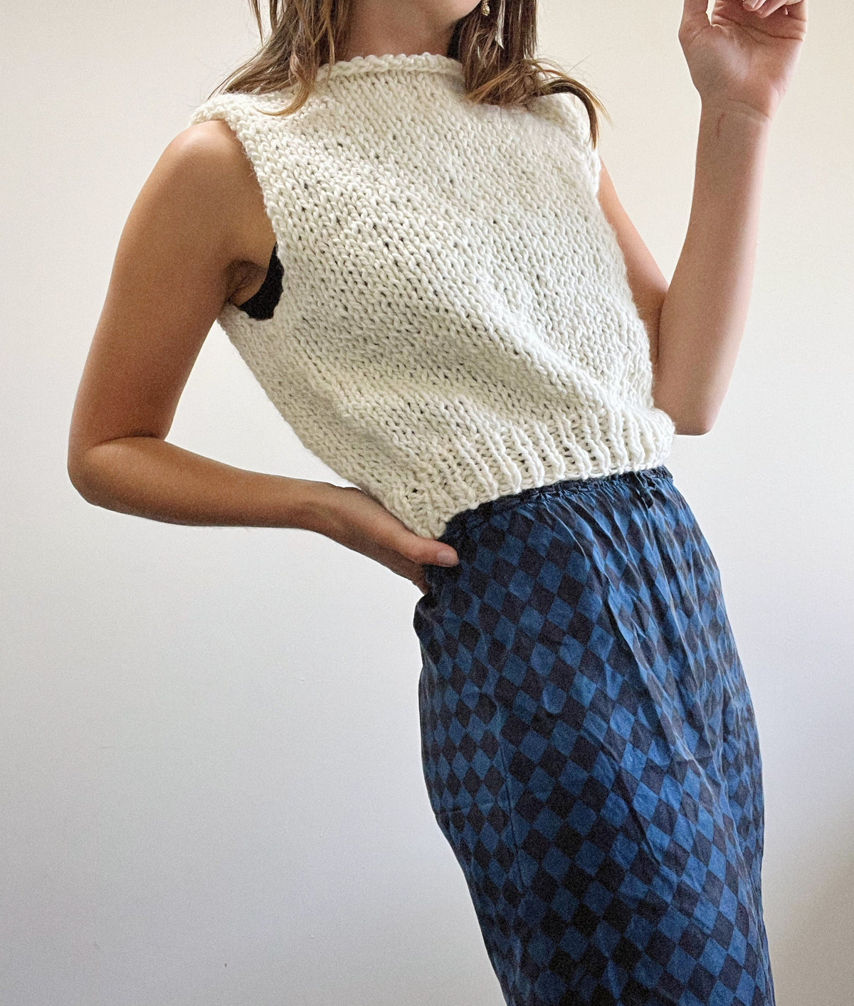 Boatneck Vest Knitting Pattern | Archivepatterns