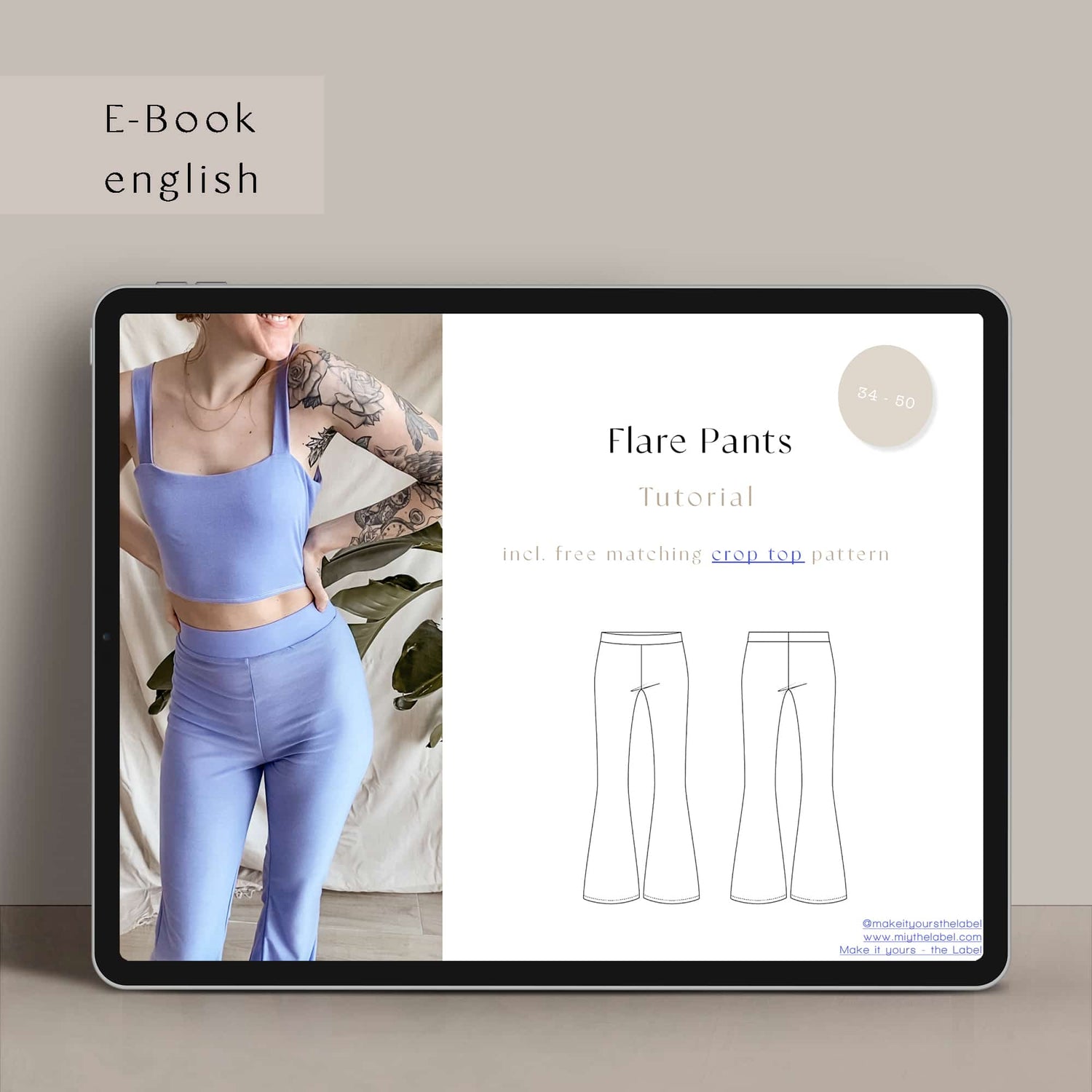 Bell Bottom Jersey Pants | Archivepatterns